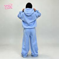 China Custom Graphic Print Oversized Hoodie & Wide Leg Sweatpants Set for sale
