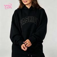 China Custom Women's Oversized Hoodie Shorts Two Piece Fleece Set for sale