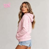 China Custom Women's Bow Print Pullover Fleece Hoodie Sweatshirt for sale
