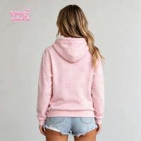 China Custom Women's Bow Print Pullover Fleece Hoodie Sweatshirt for sale