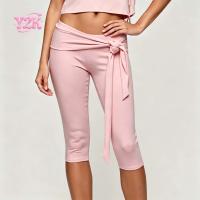 China Custom Women Low Rise Wrap Tie Capri Pants Stretchy Fitted Cropped Trousers Y2K Casual Lounge Summer Slim Leg Fashion Bottoms for sale