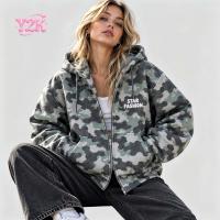China Custom Unisex Camouflage Puff Print Pullover Hoodie for sale