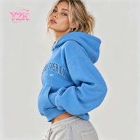 China Custom Women Chenille Applique Oversized Pullover Hoodie for sale