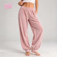 China Women's Terry Towel Elastic Waist Relaxed Jogger Lounge Pants for sale