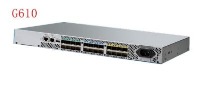 China Brocade G610 8-Port Storage Switch with 16Gbps SFP+ Transceivers - 76.52W Power Consumption, Rack Mountable for sale