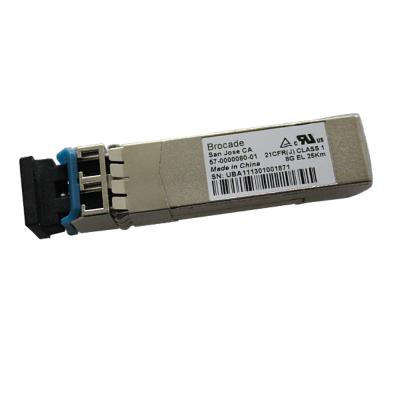 China Brocade 8G SFP+ ELWL 25KM SMF Transceiver 57-0000080-01 with 8.5Gb/s Speed and 3.3V Power for sale