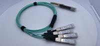 China Cisco QSFP-4X10G-AOC3M Compatible Breakout Active Optical Cable 40G QSFP+ to 4x10G SFP+ 3M with 40Gbps Data Rate and 7.5mm Bend Radius for sale