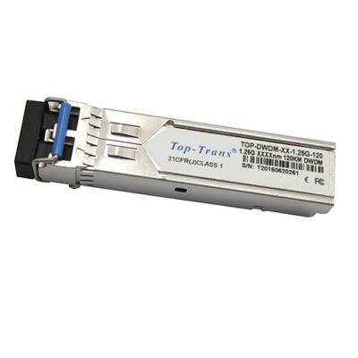 China 1.25G DWDM SFP Optical Transceiver 120km Low Power Dissipation Network Solution for sale