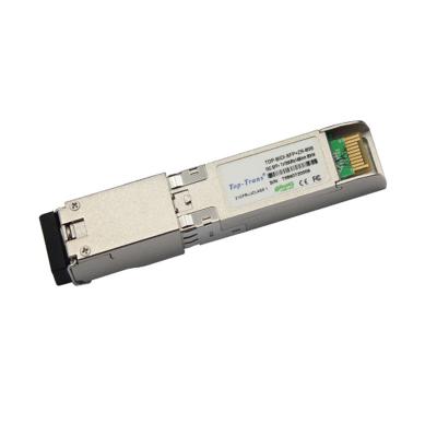 China 10G SFP BIDI Transceiver 80km 1490nm/1550nm 3.3V Optical Module for Ethernet Networks for sale