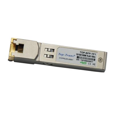China Juniper 740-038291 Compatible Copper RJ45 SFP 100m Cat5 Converter Module for sale
