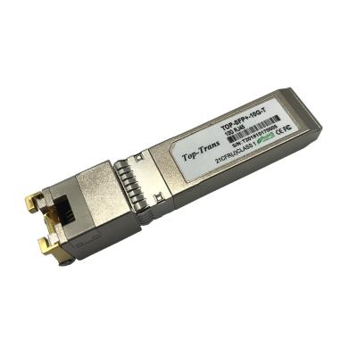 China Mellanox MFM1T02A-T 10GBASE-T Compatible 10G Copper RJ45 SFP+ Transceiver for sale