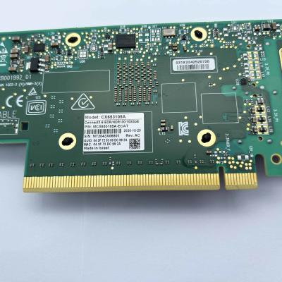 China Mellanox ConnectX-6 VPI MCX653105A-ECAT Server Adapter 100GbE InfiniBand EDR HDR100 Single QSFP56 PCIe 4.0 x16 Network Card for sale