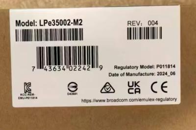 China Emulex LPE35002-M2 32G FC Dual Port Gen 7 PCIe 4.0 X8 Host Bus Adapter for Fibre Channel Fiber Optic Equipment for sale