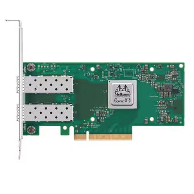 China New NVIDIA Mellanox ConnectX-5 MCX512A-ACUT Dual-Port 100GbE NIC PCIe Gen4 750ns Latency NVMeoF Offload Cloud/Storage Ready for sale
