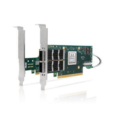 China New Mellanox MCX654106A-ECAT Connect-6 Dual-Port QSFP56 100GbE Wired Network Card Data Center PCIe Internal Server Stock for sale