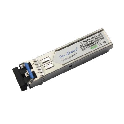 China SFP-1.25G-2D 1.25Gbps SFP Optical Transceiver 2Km 1310nm with 3.3V Power Supply for sale
