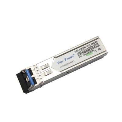 China 1.25G SFP Transceiver Module with 80km Range and LC Connector for Fast Ethernet Single Mode Fiber for sale