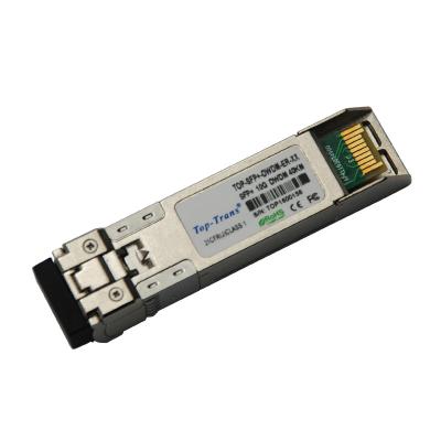 China EML 10G SMF SFP Module 40KM DWDM Single Mode Fiber Transceiver with 4V Supply Voltage for sale