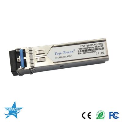 China ESFP 1G SFP Optical Transceiver 20km 1310nm Multimode 3.3V LC Connector for Network Applications for sale