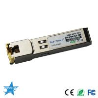 China 100m 10/100Base Copper SFP Transceiver with RJ45 Connector, 100Mbps Data Rate, ROHS Certified for sale