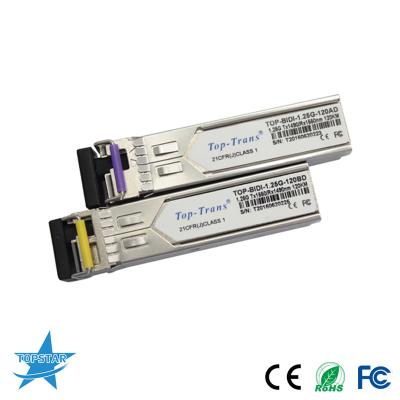 China 1.25G SFP Optical Transceiver Module 1310/1550nm 120km Bidi with Digital Diagnostic Monitoring for sale