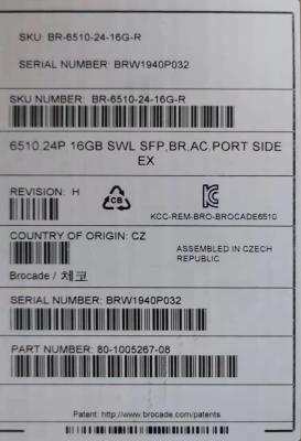 China Brocade BR-6510-48-16G-R Enterprise SAN Switch 48 Ports 16Gbps Managed Rack with Fabric Vision for sale
