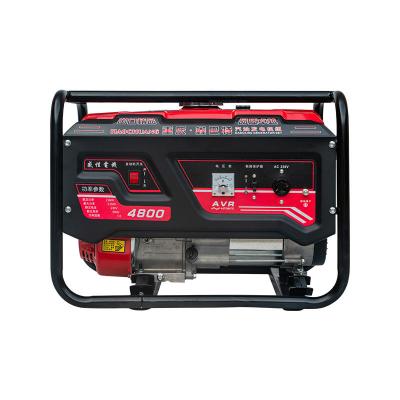 China Red Four-stroke Engine 3KW5KW6.5KW8KW10KW Gasoline Mobile Generators for and Portable for sale