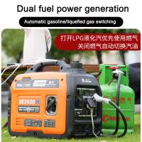 China Small Silent Gas Power Generator Set for Home 3.5KW Portable LPG/LNG Dual Fuel for sale