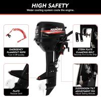 China Hangkai 2 Stroke Outboard Engine Assembly for Gasoline 40HP 6HP 12HP 18HP Boat Engine for sale
