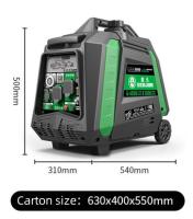China Home 4.8kw Power Mini Frequency Conversion Gasoline Generator with Rated Voltage 230V for sale