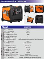 China Silent and Powerful Portable Generator for Home Remote Start Variable Frequency for sale