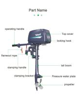 China OUTBOARD Electric Propeller E Series 48V 72V Fishing Outboard Motor for Rubber Boats for sale