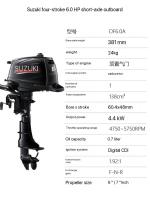 China OUTBOARD Engine Assembly 2.5HP 6HP 20HP 30HP Boat Motor Suzuky 4 Stroke Outboard Motor for sale