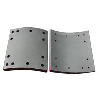 China KLS Truck Bus Spare Parts 12 Holes Semi-metallic Drum Brake Lining WVA 19369 19370 for sale