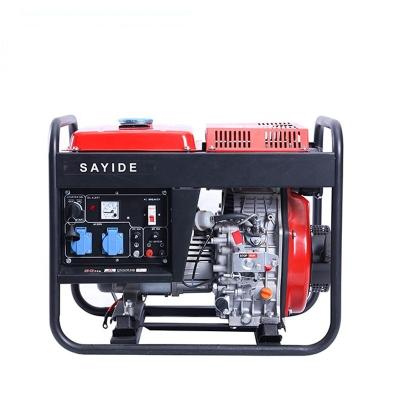 China Single-Phase 220V 380V Portable Power Generator 3/5.5/6.5/8/10KW 12V DC Electric Start for sale