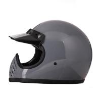 China Comfort Lining Full Helmet for Motorcycle MOTO-03 Fiberglass Vintage Double Certified for sale