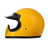 China Comfort Lining Full Helmet for Motorcycle MOTO-03 Fiberglass Vintage Double Certified for sale