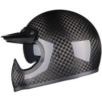 China 102T Ghost Rider Vintage Full Carbon Fiber Cruiser Motorcycle Helmet M/L/XL/XXL Moto3 for sale