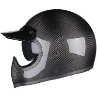 China 102T Ghost Rider Vintage Full Carbon Fiber Cruiser Motorcycle Helmet M/L/XL/XXL Moto3 for sale