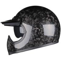 China 102T Ghost Rider Vintage Full Carbon Fiber Cruiser Motorcycle Helmet M/L/XL/XXL Moto3 for sale