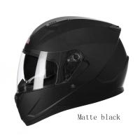 China Double certified motorcycle helmet with Double lens full cover and breathable design for sale