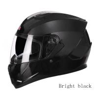 China Double certified motorcycle helmet with Double lens full cover and breathable design for sale