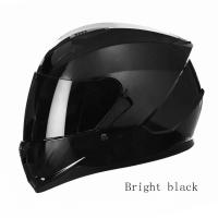 China Double certified motorcycle helmet with Double lens full cover and breathable design for sale