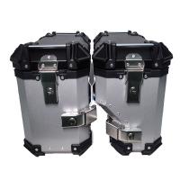 China 38L Motorcycle Trunk and 45L Side Box in Thick Pattern with Aluminium Alloy Texture for sale