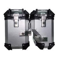 China 38L Motorcycle Trunk and 45L Side Box in Thick Pattern with Aluminium Alloy Texture for sale