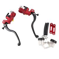 China 81 Handlebar Motorcycle Lever Assembly with Semimetal Texture and Adjustable Handgrip for sale
