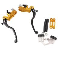 China 81 Handlebar Motorcycle Lever Assembly with Semimetal Texture and Adjustable Handgrip for sale