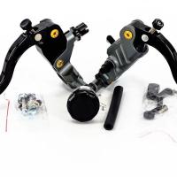 China 81 Handlebar Motorcycle Lever Assembly with Semimetal Texture and Adjustable Handgrip for sale