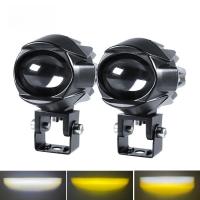 China Long-Lasting Motorcycle LED Spotlights with 50000H Service Life and Dual Light Functions for sale