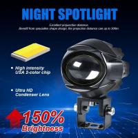 China Long-Lasting Motorcycle LED Spotlights with 50000H Service Life and Dual Light Functions for sale